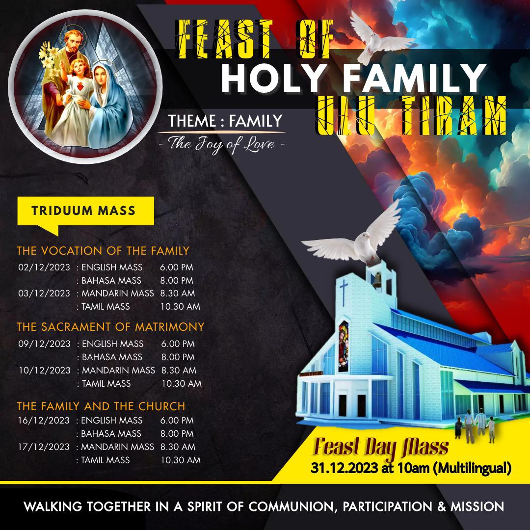 Feast of the Holy Family Triduum Mass 2023 – Church of the Holy Family ...